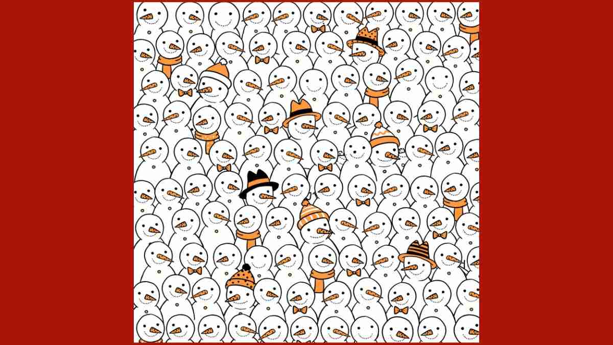 Prove Your Genius by Finding Five Noseless Snowmen in 9 Seconds in this ... Prove Your Genius by Finding Five Noseless Snowmen in 9 Seconds in this ...