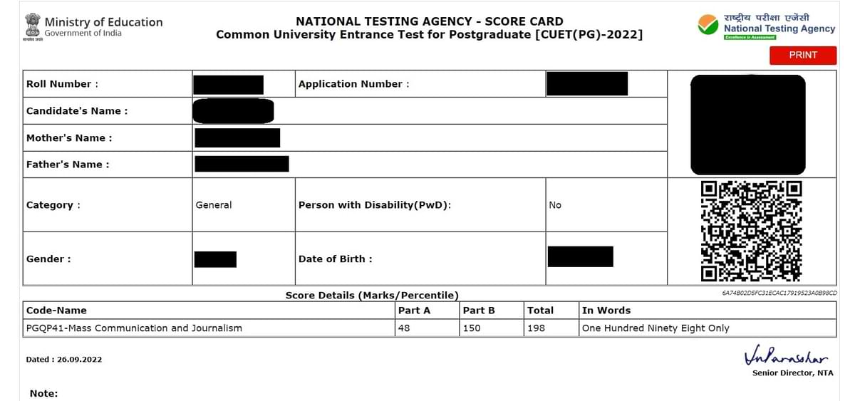 CUET PG Result 2022 Released At Cuet nta nic in Check Latest Updates