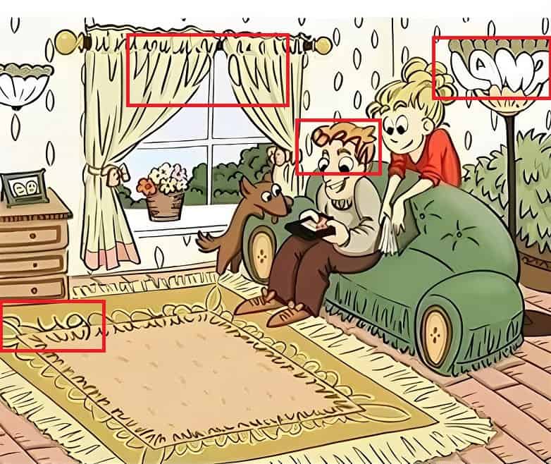 Seek and Find Puzzle: Can you spot 4 hidden words in 11 seconds?