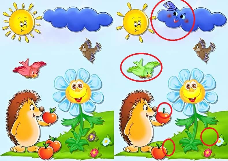 Spot the Difference: Only 10% of people can spot 5 differences between ...