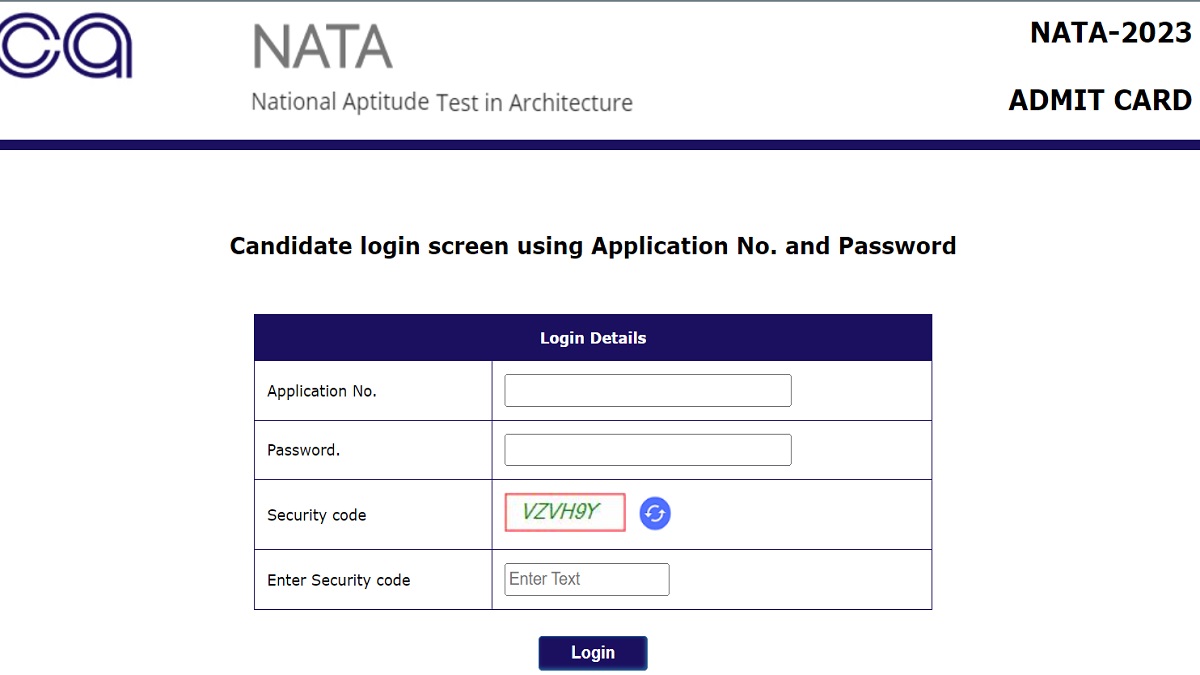 NATA 2023 Admit Card for April Exams Released, Get Direct Link Here ...