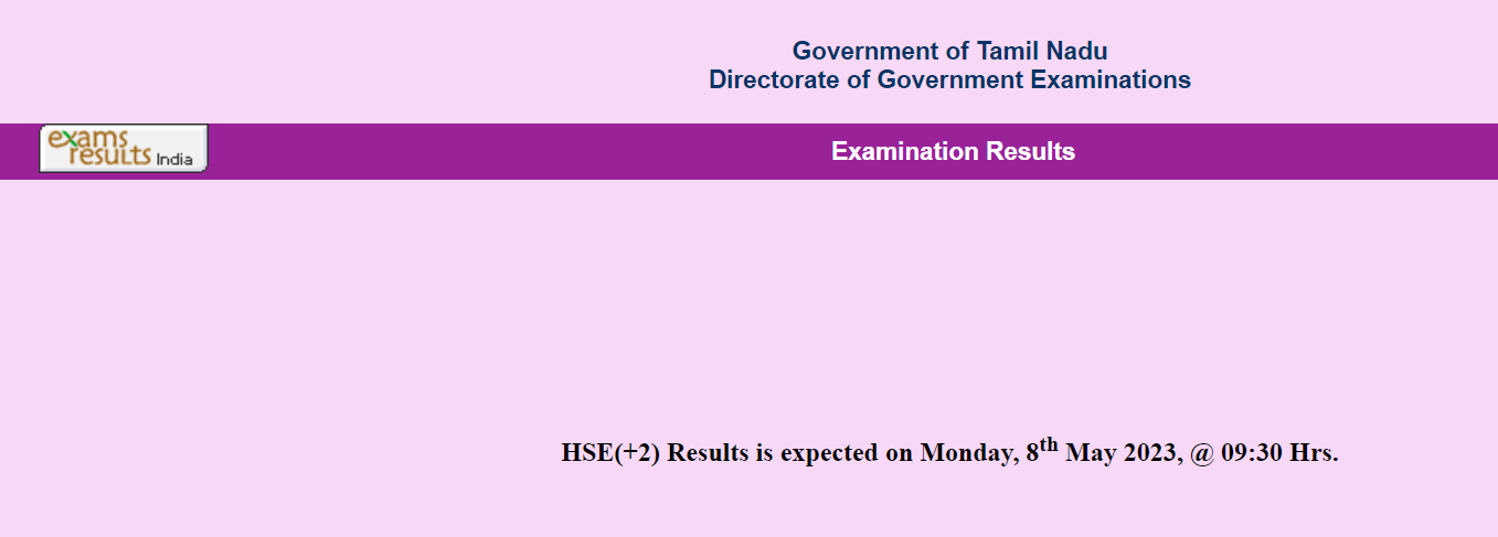 TN 12th Result 2023 Today, May 8: Check Tamil Nadu 12th Results at 9:30 AM at tnresults.nic.in