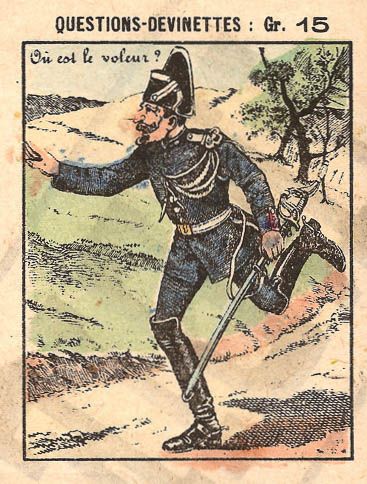 Spot the thief hiding from the police in the image within 7 seconds