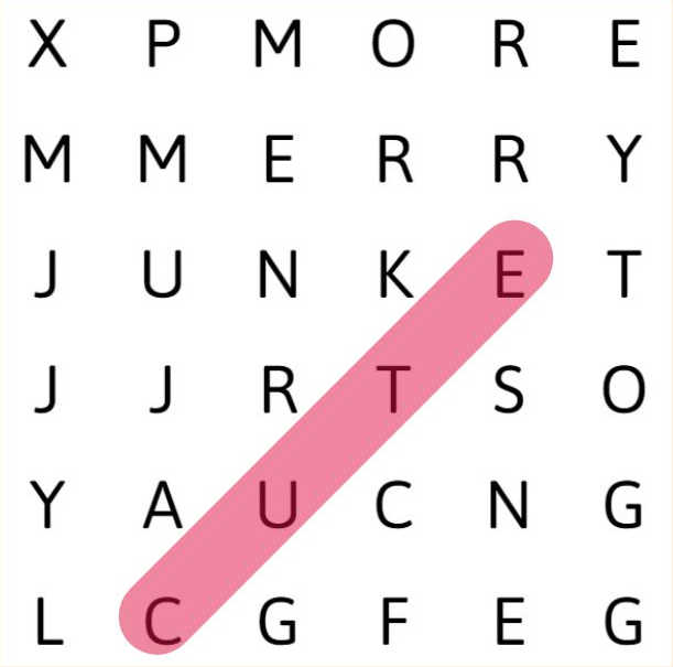 Word Search Puzzle: Find the word 'CUTE' in 5 seconds!