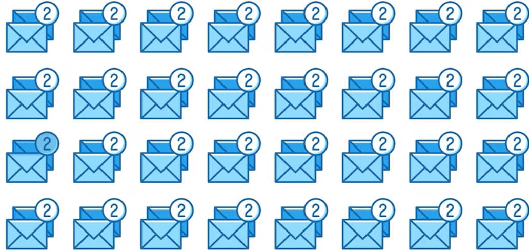 Optical Illusion Vision Challenge: Find the odd mail icon in 3 seconds!