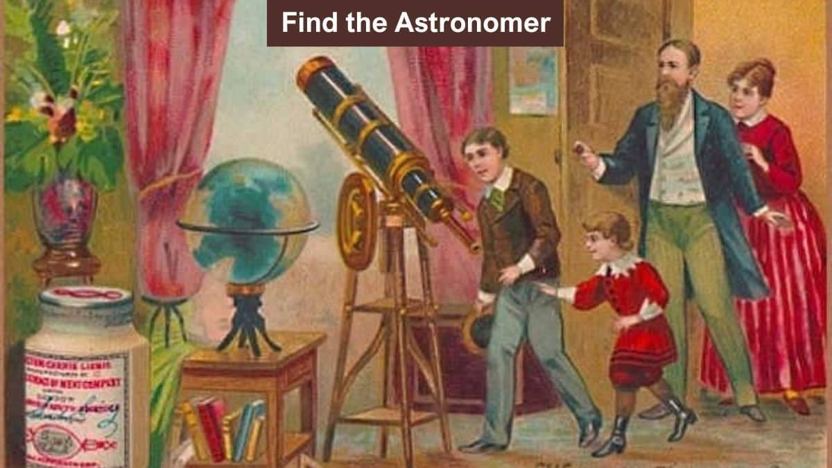 Vintage Optical Illusion Challenge: Find the Astronomer in 7 Seconds! Vintage Optical Illusion Challenge: Find the Astronomer in 7 Seconds!
