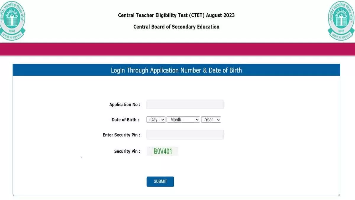 CTET Admit Card 2023 Released On ctet.nic.in; Direct Download Link CBSE CTET July Hall Ticket