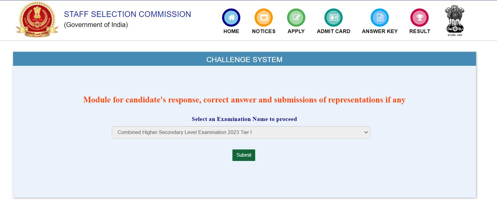 SSC CHSL Answer Key 2023 Out: एसएससी टियर 1 परीक्षा की आंसर की ssc.nic ...