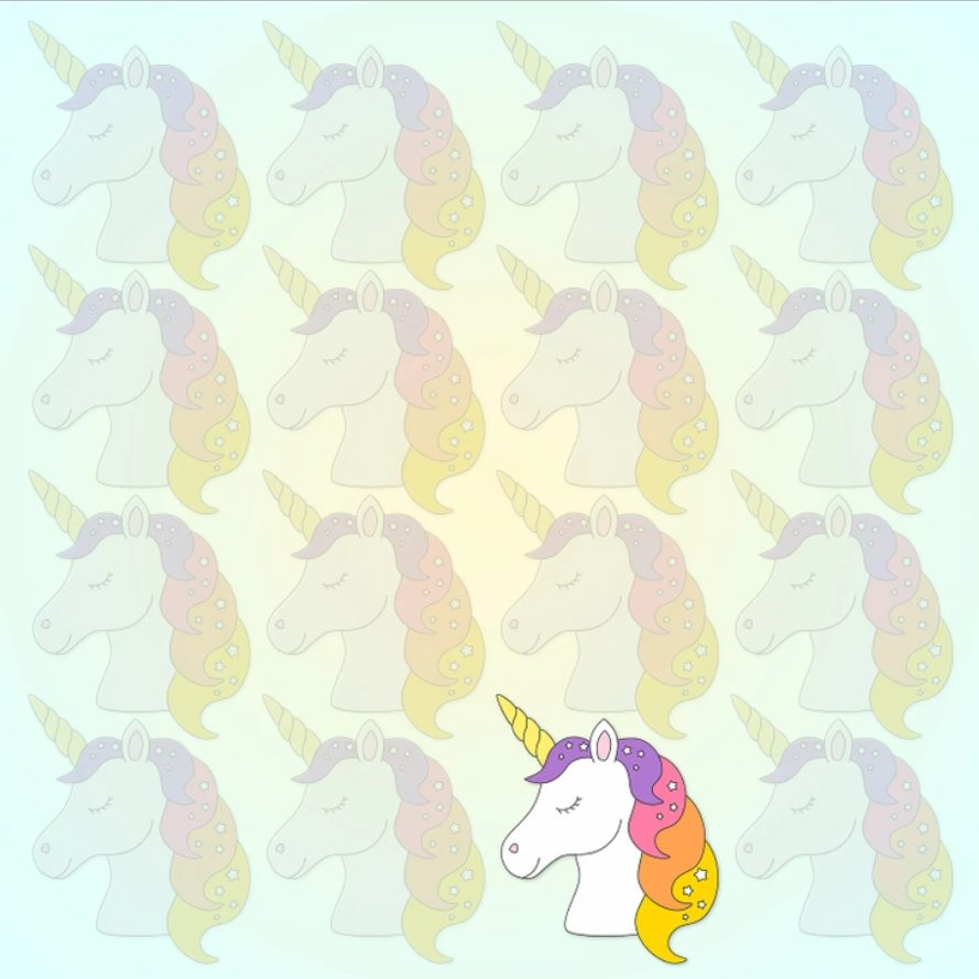 Brain Teaser Challenge: Can you spot the odd unicorn in the picture in ...