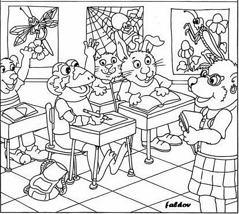 Seek and Find Puzzle: Find the baseball bat in the classroom in 6 seconds!