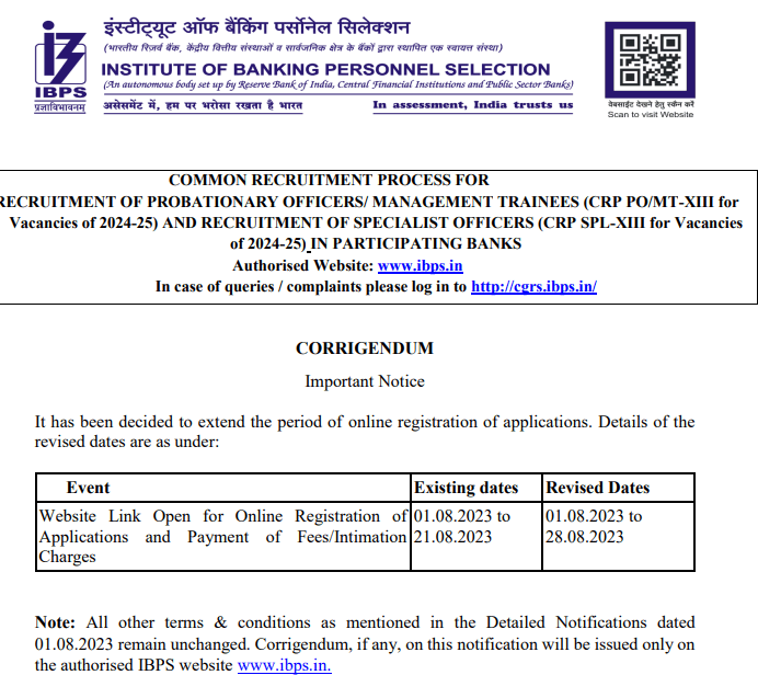 IBPS PO 2023 Exam: Apply Online (Extended), Exam Date, Call Letter ...