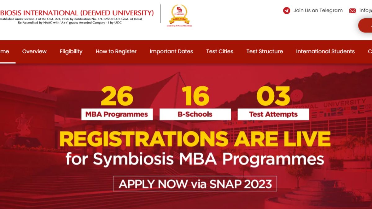 SNAP 2023 Exam Dates Released at snaptest.org; Registration Begins ... SNAP 2023 Exam Dates Released at snaptest.org; Registration Begins ...