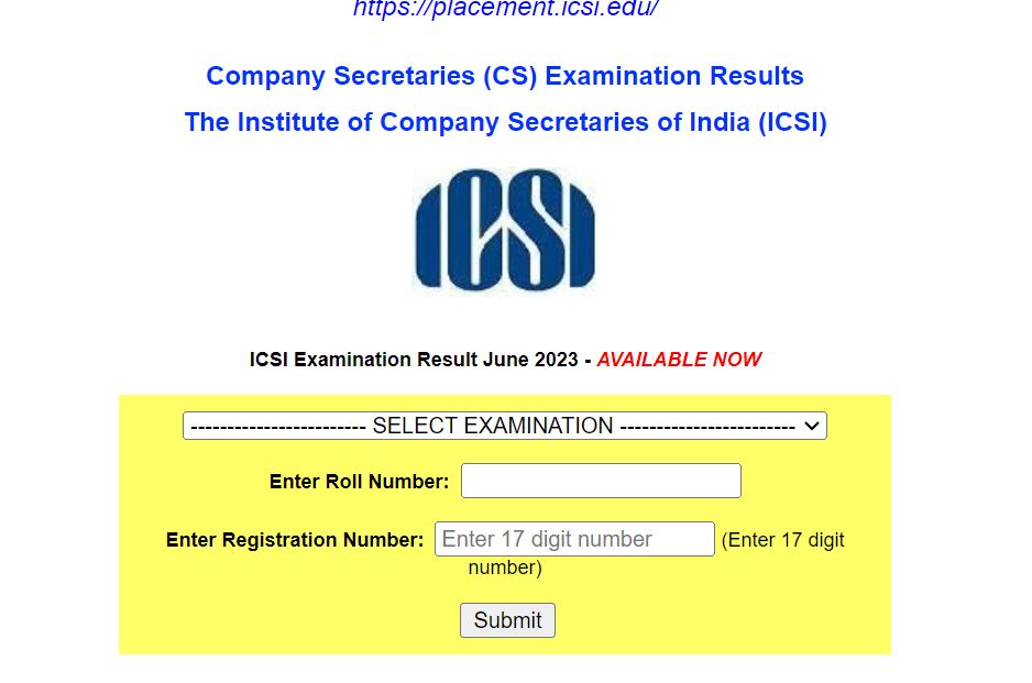 Icsi Cs Result 2023 Out Live Updates Check Cs Executive Result At Icsi