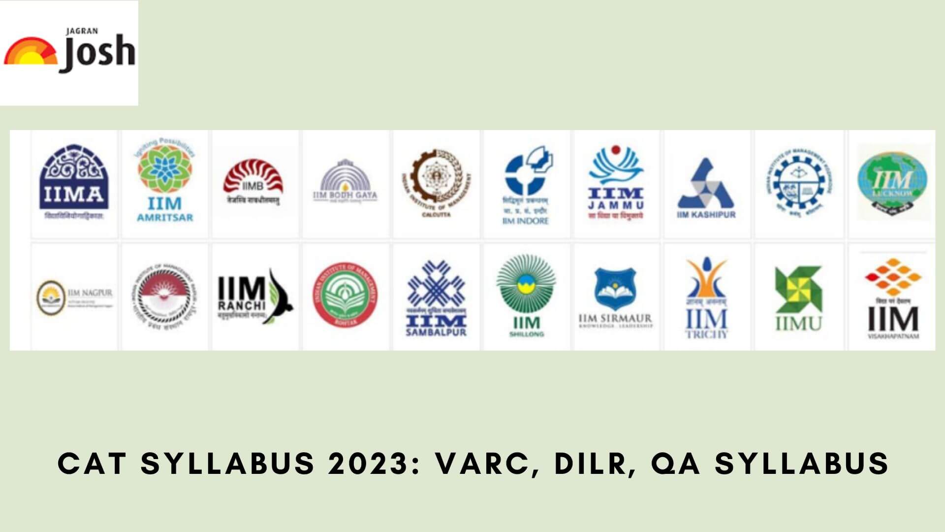 CAT Syllabus 2023 for MBA: Download CAT Syllabus for IIM Subject Wise