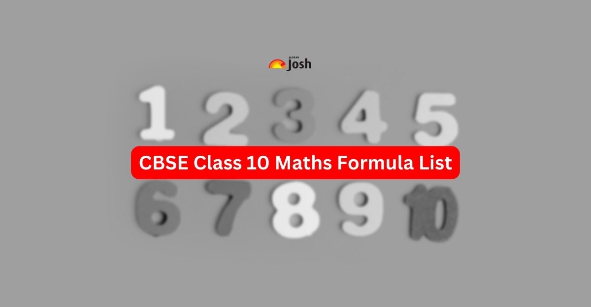 Maths Formulas For Class 10 Download PDF For All Concepts And Chapters
