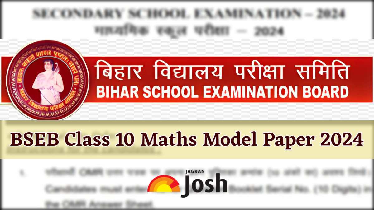 Bihar Board 10th Maths Model Paper 2024 Download Class 10 Maths Sample Bihar Board 10th Maths Model Paper 2024 Download Class 10 Maths Sample