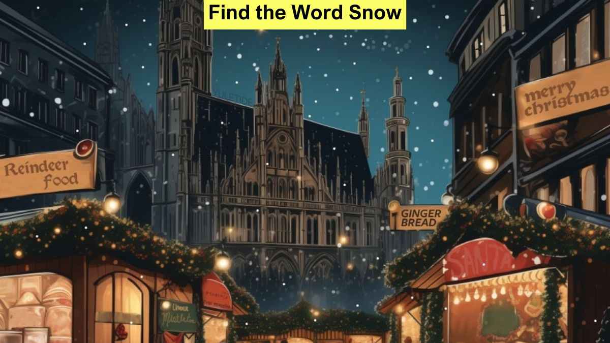 You are a special talent if you can find the word snow in the picture ...