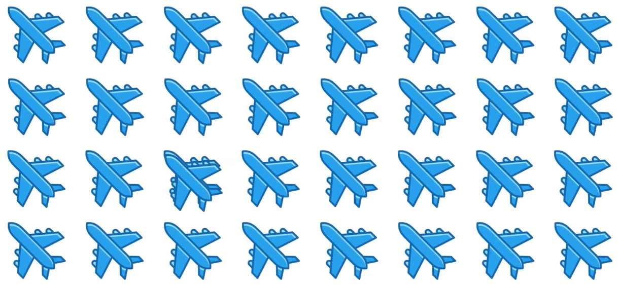 Only the sharpest eyes can spot the different aircraft in the picture ...