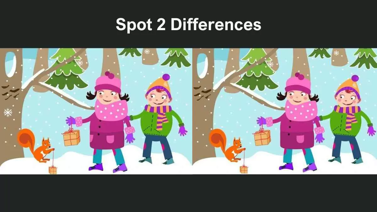 Use Your Sharp Eyes To Spot 2 Differences Between The Festive Pictures