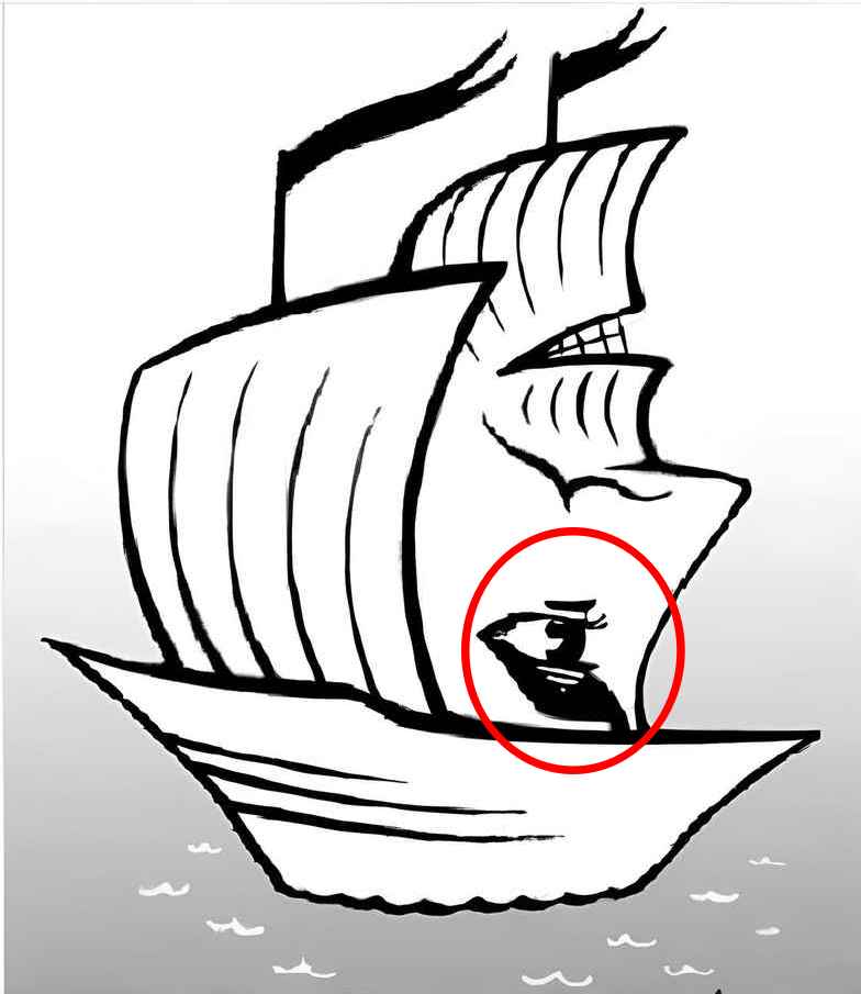 Optical Illusion: Find the hidden sailor in the picture in 6 seconds!
