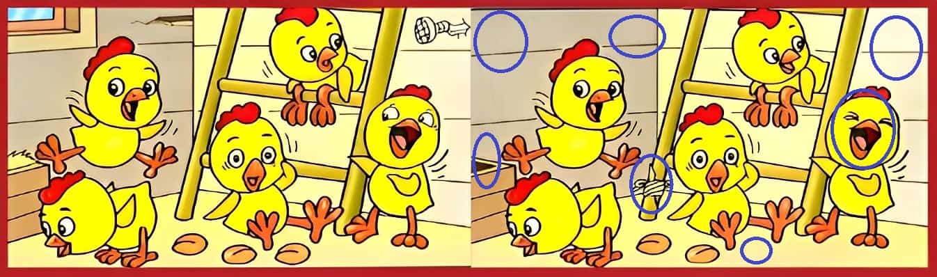 Spot The Difference: Can you spot 7 differences between the two images ...