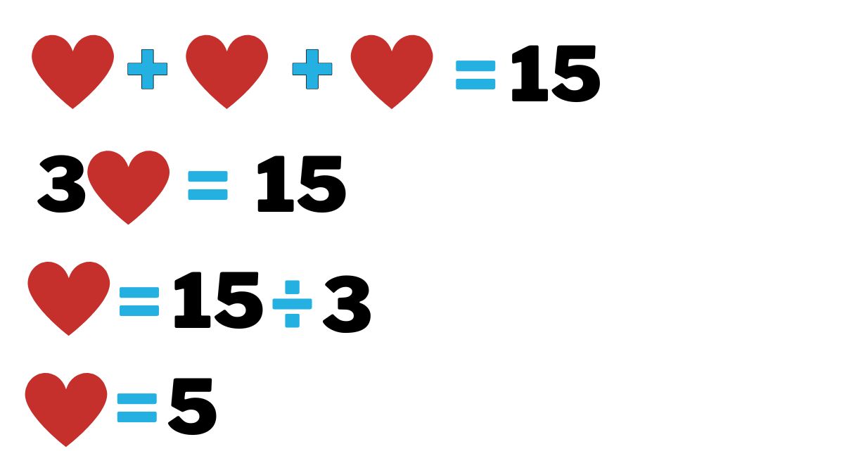 Math Riddles: Can You Solve This Heart Puzzle In 30 Seconds? Math Riddles: Can You Solve This Heart Puzzle In 30 Seconds?