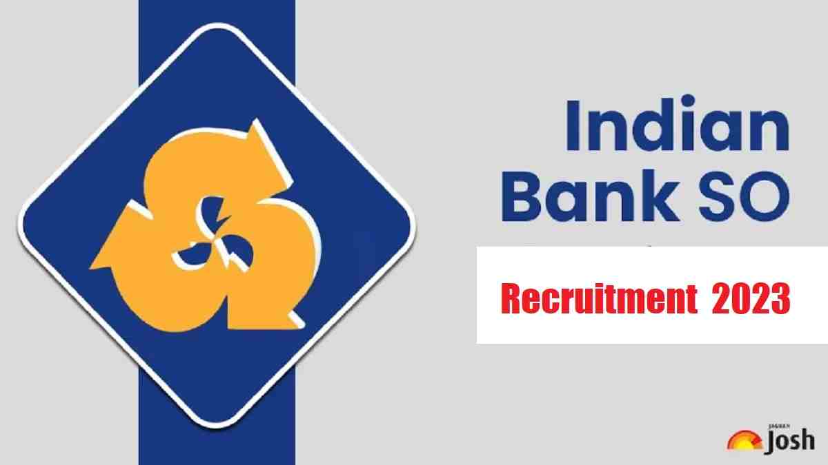 Indian Bank Recruitment 2023 Notification Out For The 203 Specialist Indian Bank Recruitment 2023 Notification Out For The 203 Specialist