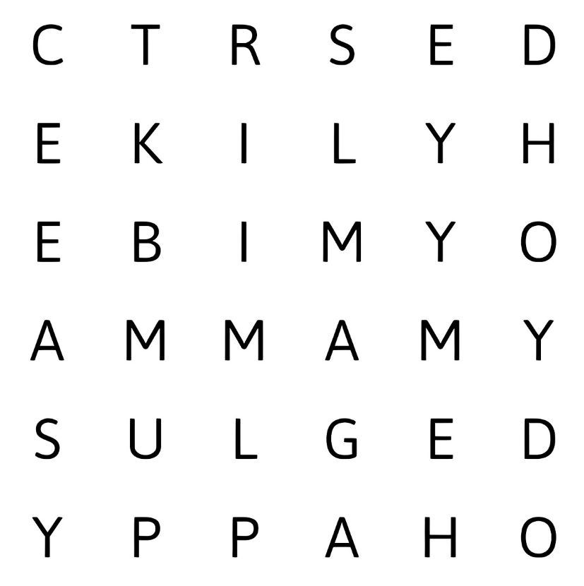 Word Search Puzzle: Can you find 6 words in the image within 55 seconds?