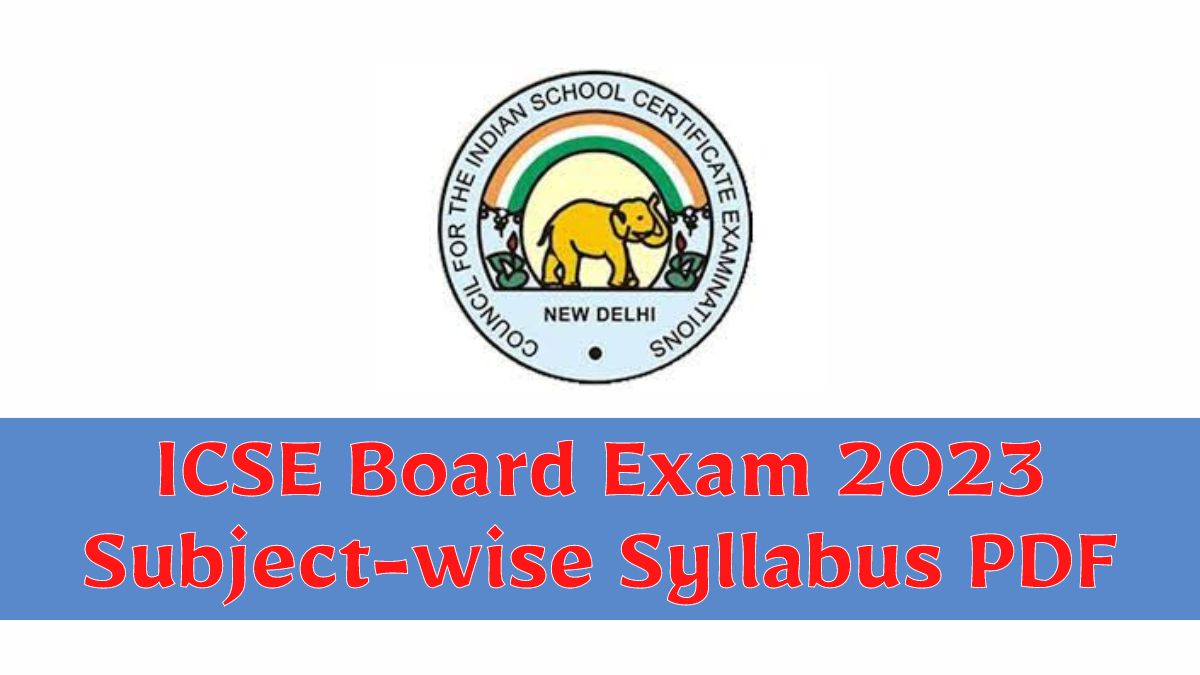 ICSE Class 10 Syllabus 2023 Reduced Revised ICSE Class 10th Syllabus