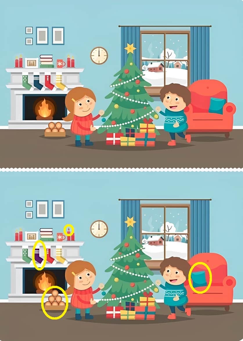 Spot The Difference: Can you spot 4 differences within 15 seconds?