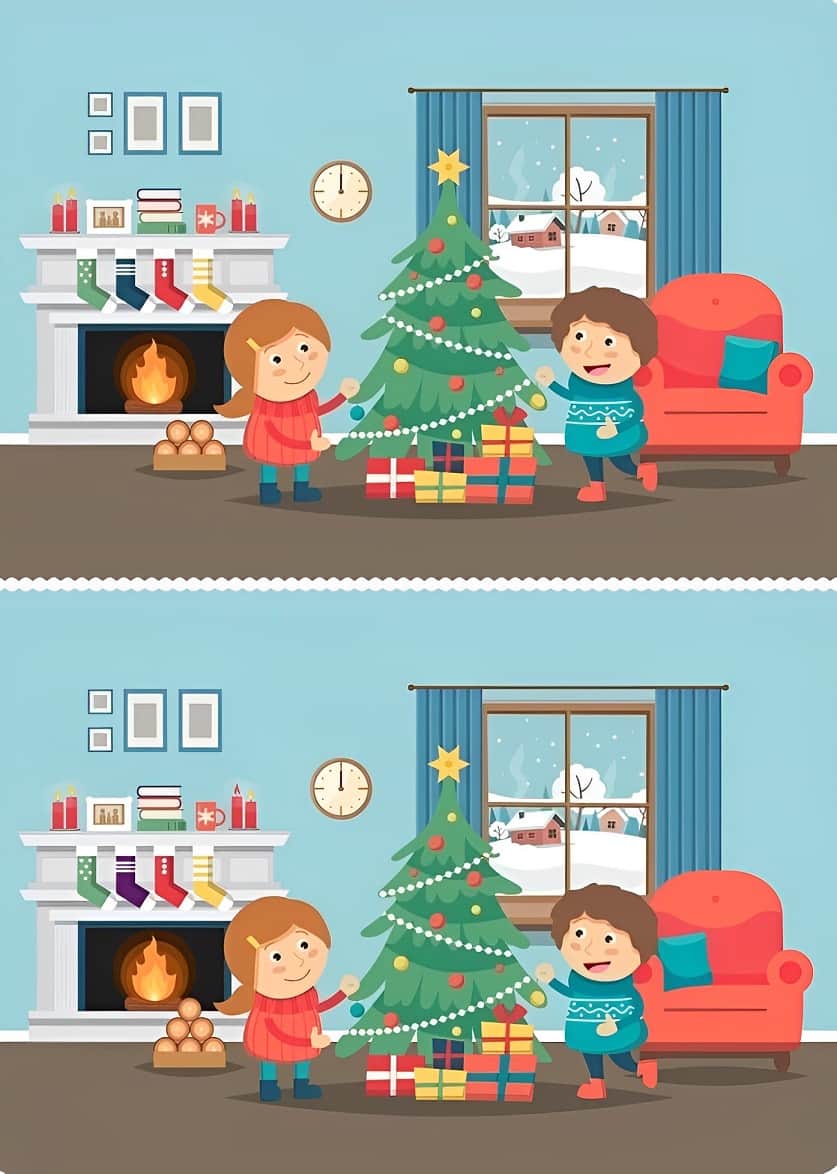 Spot The Difference: Can you spot 4 differences within 15 seconds?