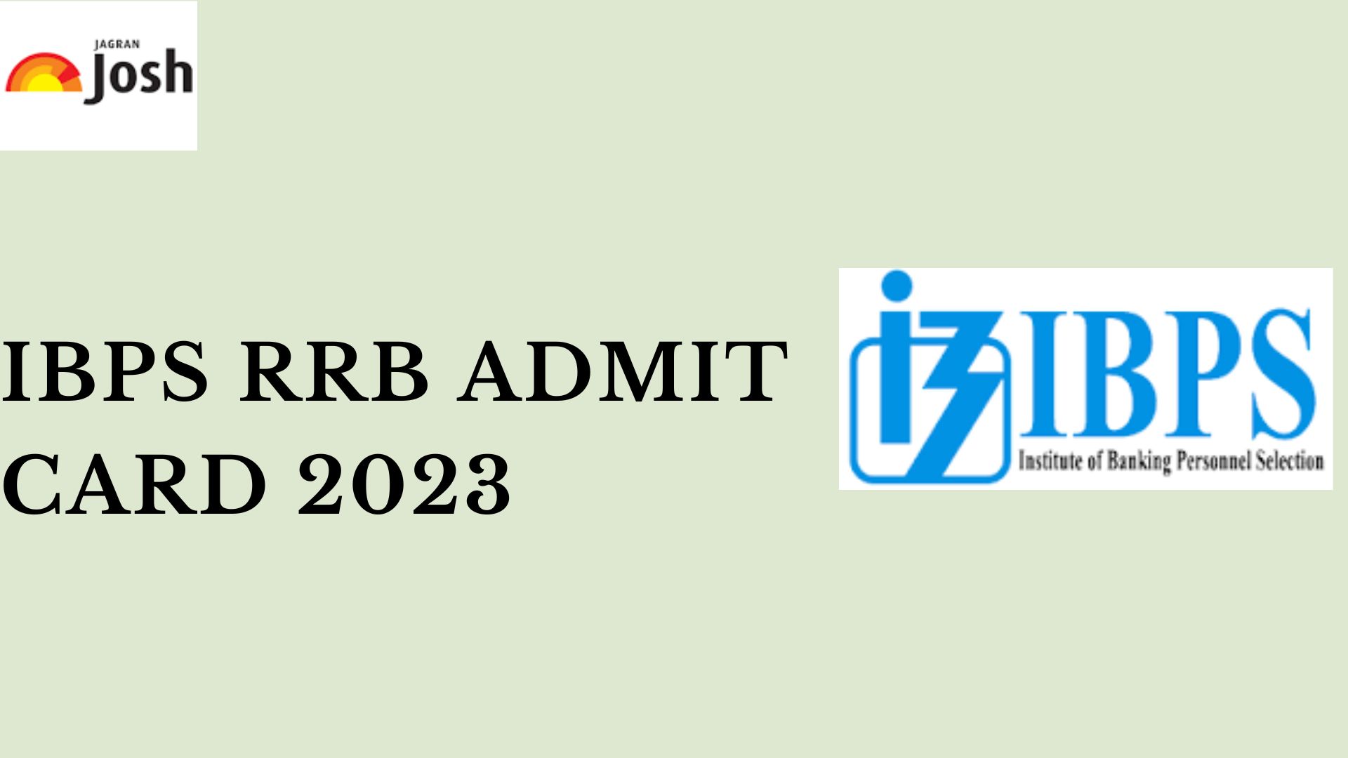 IBPS RRB Admit Card 2023 Out: Download IBPS RRB PO Hall tlcket