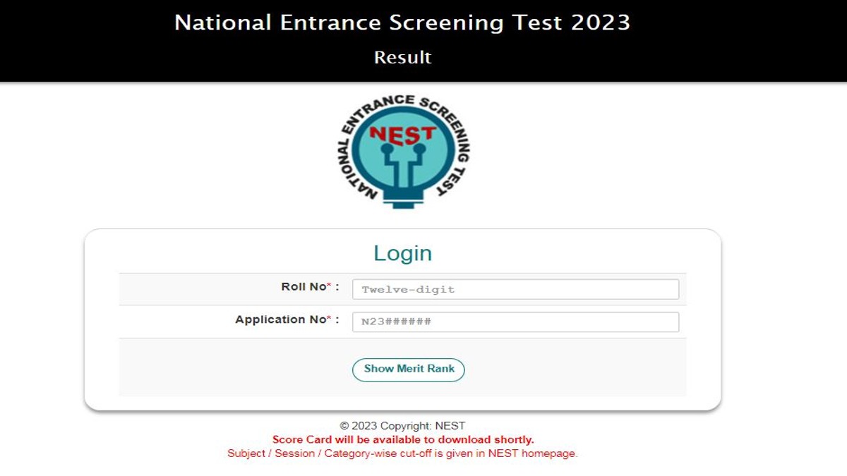 NEST 2023 Result Declared at nestexam.in, Check Direct Link Here | Education News - Jagran Josh