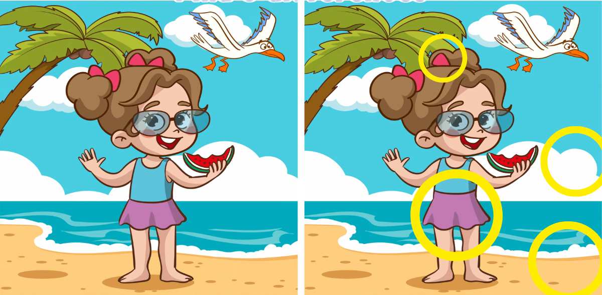 You have the greatest observation skills in the world if you can spot 4 ...