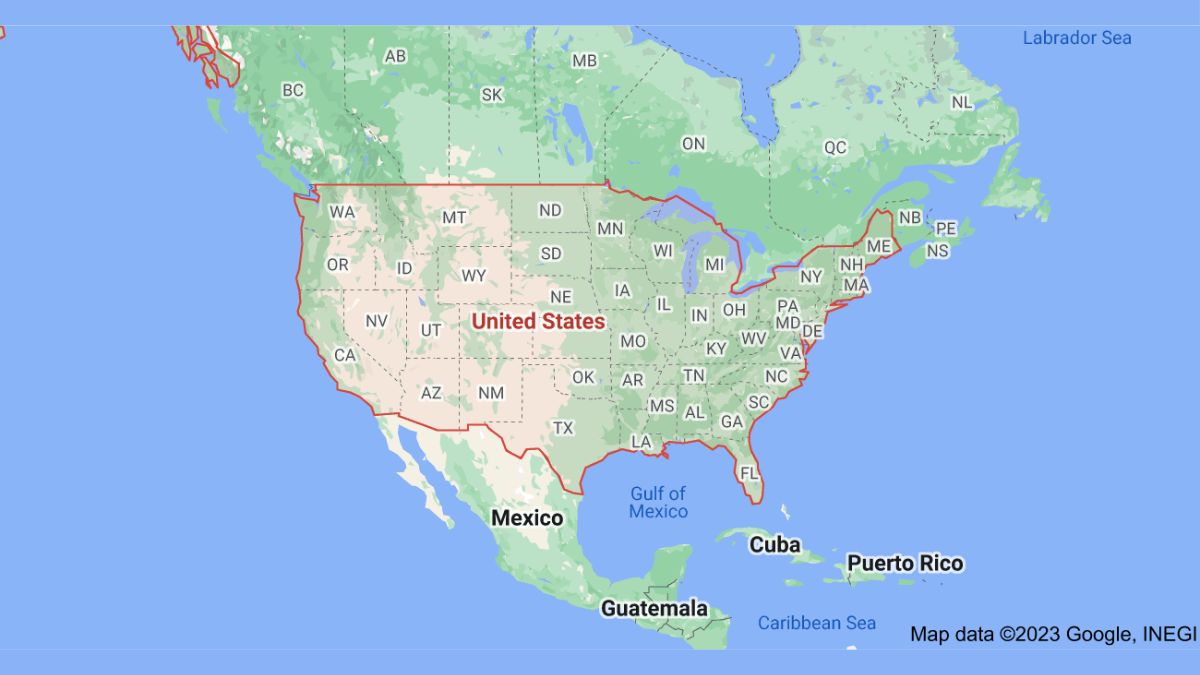 List Of US States By Area List Of US States By Area