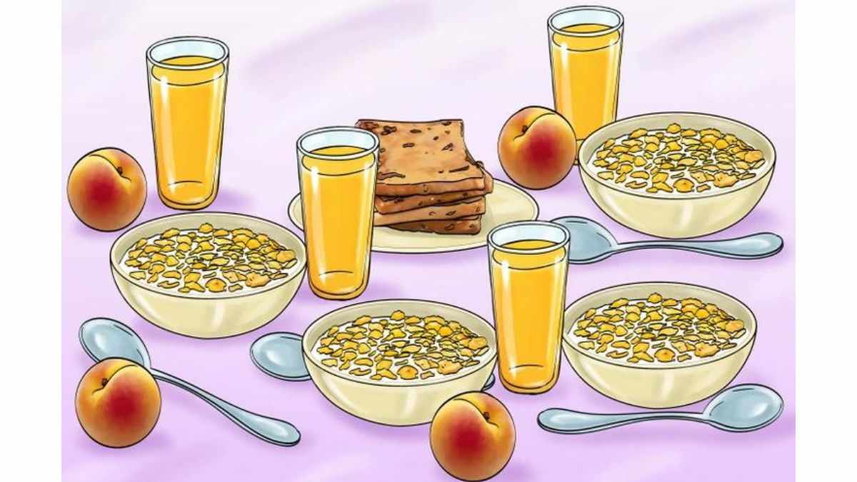 Brain Teaser IQ Test Only One As Smart As A Whip Can Find The Object With No Match On Breakfast 