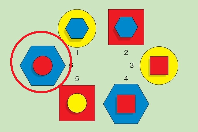 Are you the smartest one? Find the incorrectly coloured figure in 4 ...