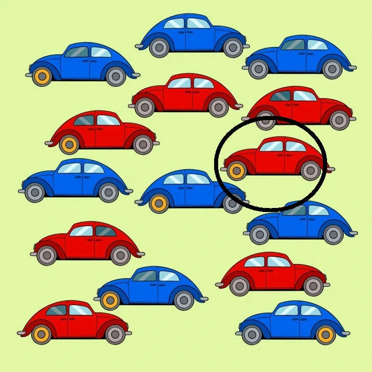 Become the king of illusions by spotting the odd car in 5 seconds!