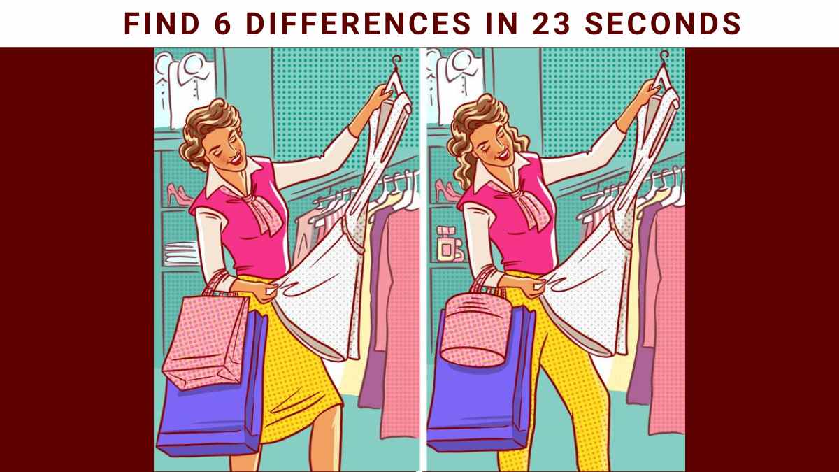 Spot The Difference You Can Easily Find 6 Differences Between The Two