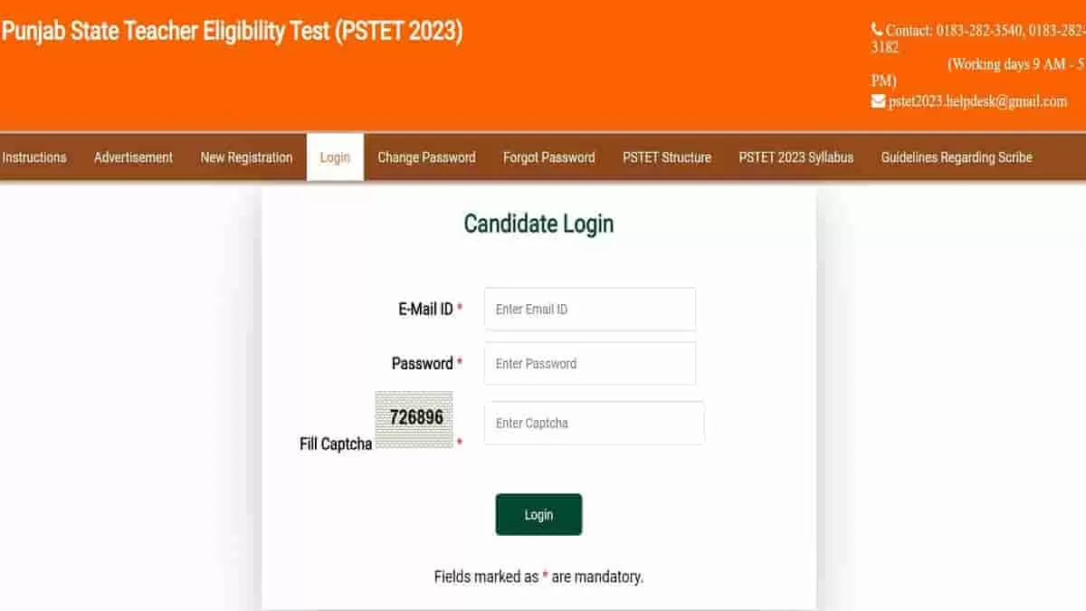 PSTET Admit Card 2023 (Released) at pstet2023.org: Check Punjab TET ...