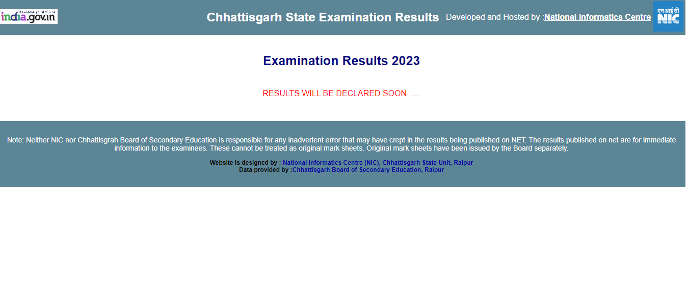 CGBSE 10th, 12th Result 2023 LIVE: यहां देखें छत्तीसगढ़ बोर्ड 10वीं ... CGBSE 10th, 12th Result 2023 LIVE: यहां देखें छत्तीसगढ़ बोर्ड 10वीं ...