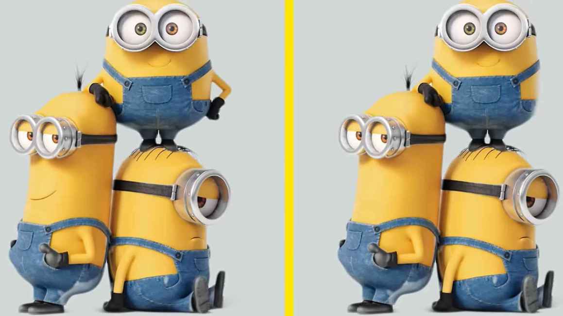 Spot the Difference: Can you spot 2 differences between the two minion ...