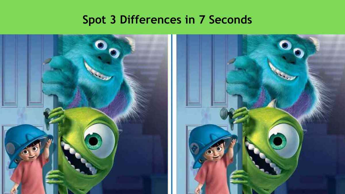 Spot The Difference Can You Spot 3 Differences Between The Two Monster