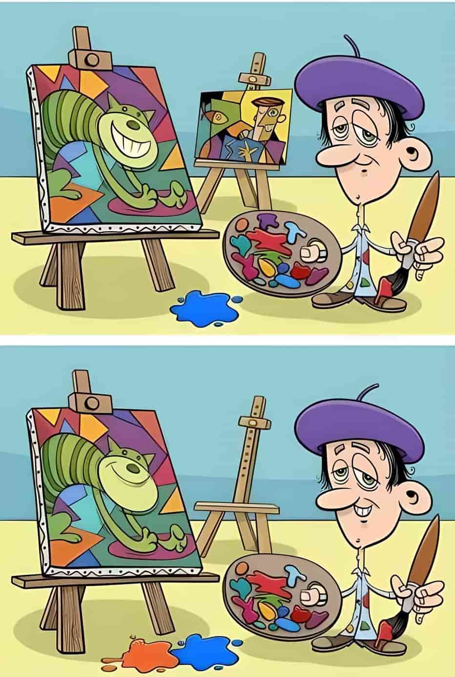 Can you spot 6 differences between the two pictures in 11 seconds?