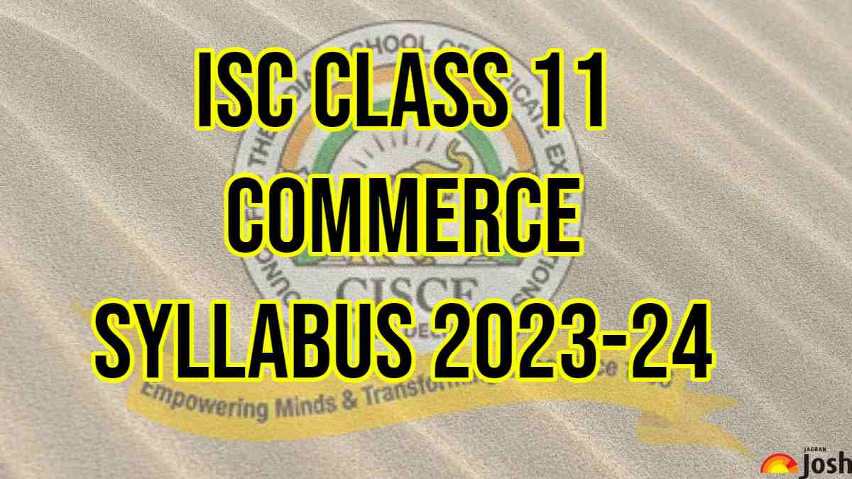 ISC Class 11 Commerce Syllabus 2023 24 Download Syllabus PDF 