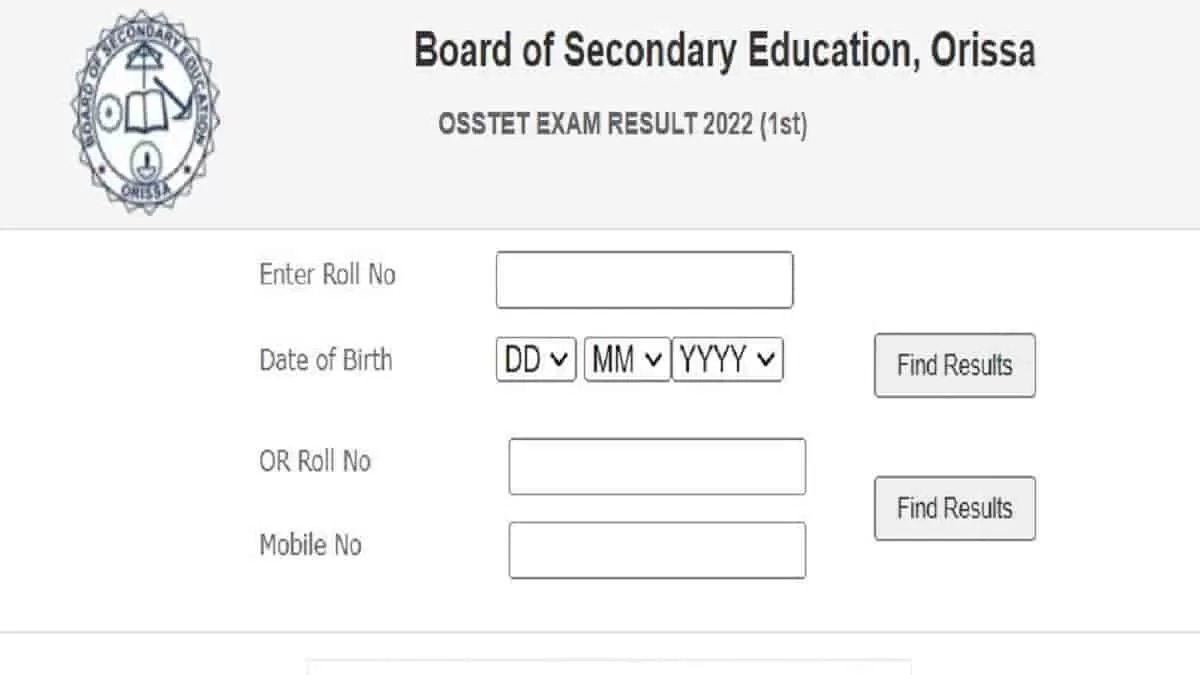 OSSTET Result 2023 at bseodisha.ac.in: Check OTET Marks Download Link OSSTET Result 2023 at bseodisha.ac.in: Check OTET Marks Download Link