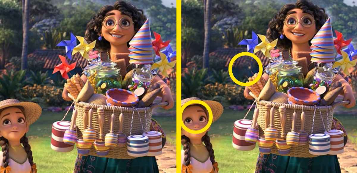 Test your attentiveness and spot 2 differences in Disney’s Encanto ...