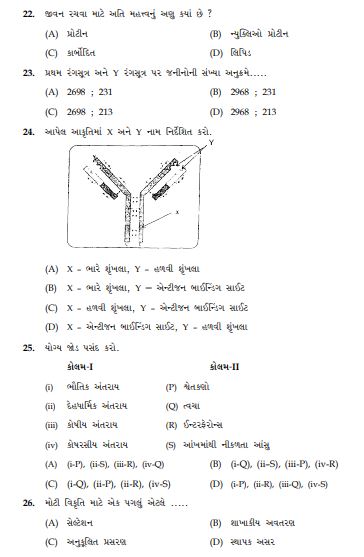 Gujarat Board 12th Biology Model Test Paper 2024: Download Class 12 ...