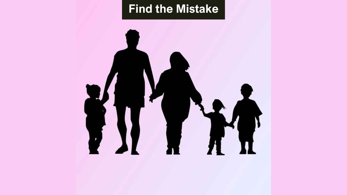Genius IQ Test: Find the mistake in the family picture in 6 seconds!