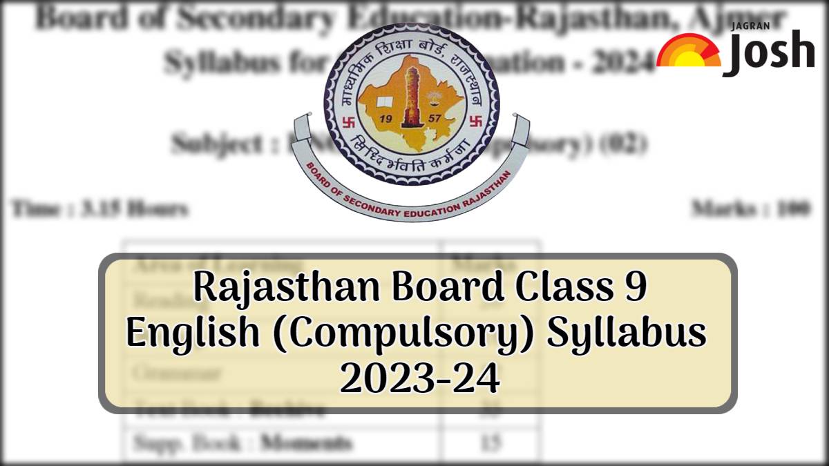 RBSE Class 9 English Syllabus 2024 Download The Latest Syllabus In PDF